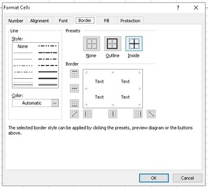 How to add Cell Borders in Microsoft Excel